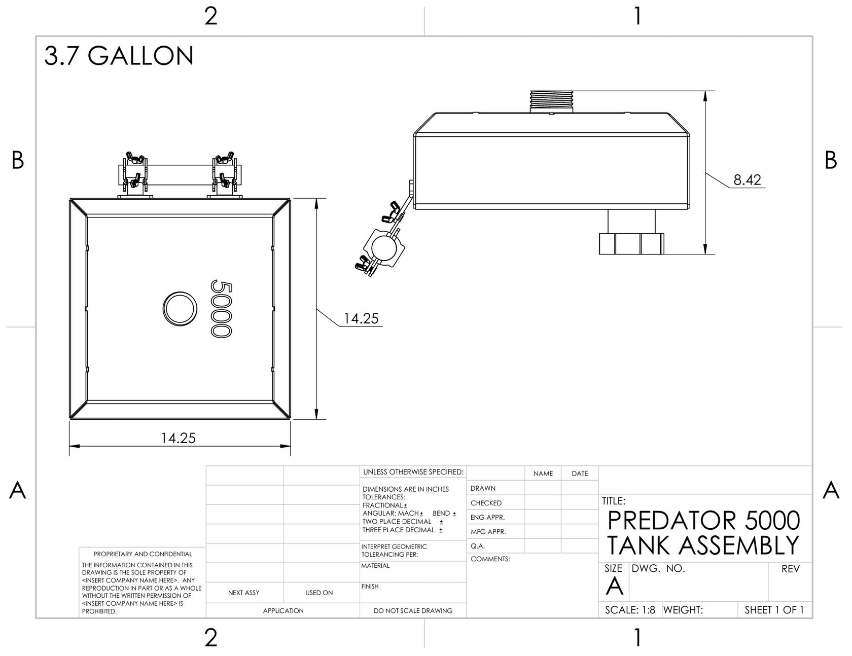 Generator gas tank - Predator 5000 – Gen Tank LLC